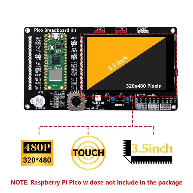 New--For Raspberry Pi Pico/Pico W Replacement Parts GPIO Expansion ...