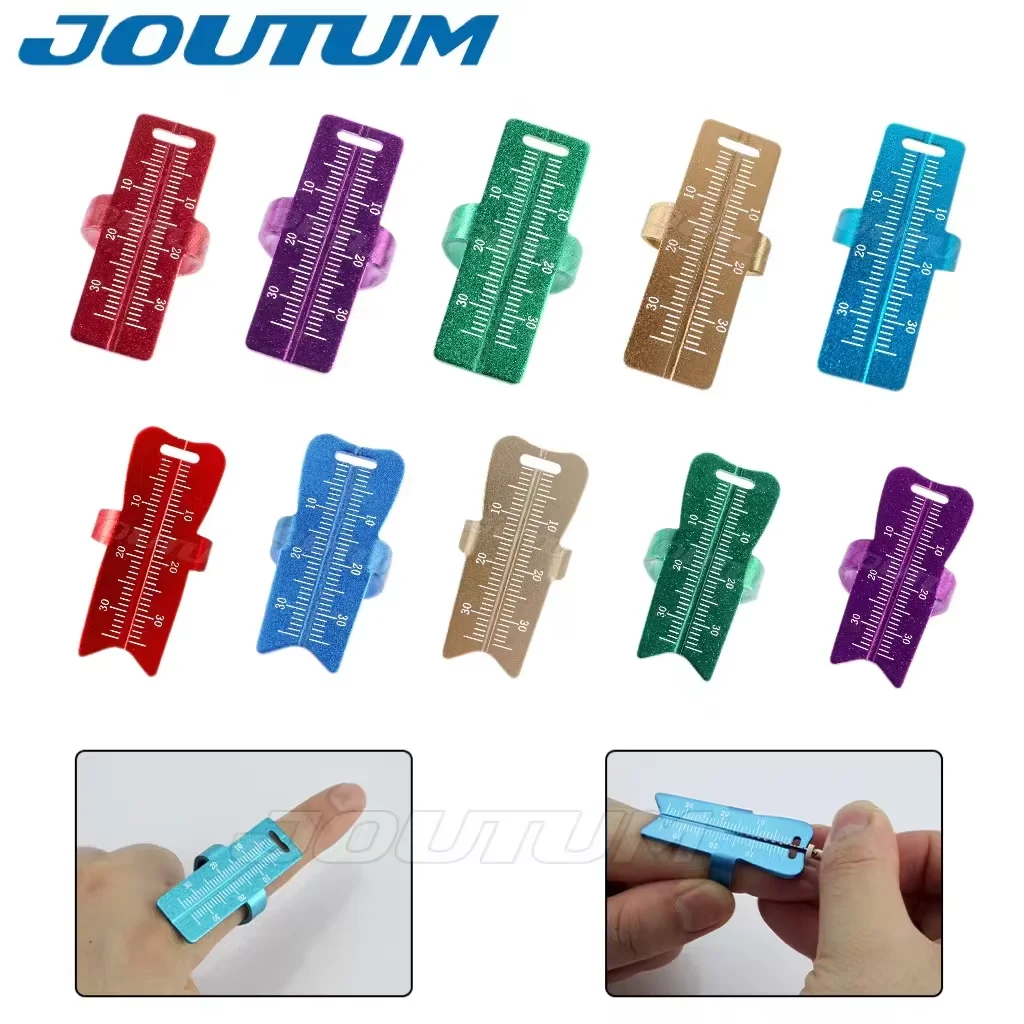 1pc Dental Rulers Aluminium Dentist Endo Finger Ruler Measure Scale ...