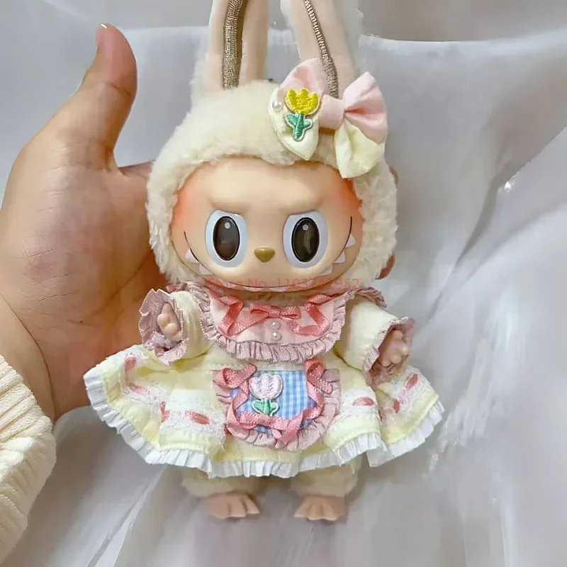 New-Monster-17cm-Labubu-Doll-Only-Little-Clothes-fashion-Hoodies-Cute ...