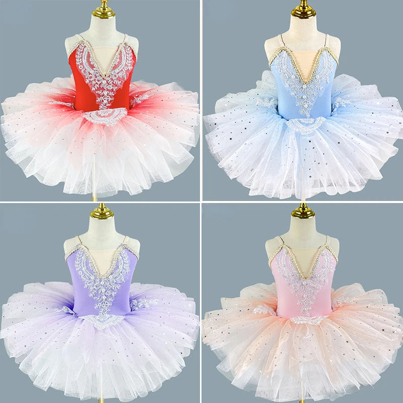 Professional-Ballet-Tutu-Platter-Pancake-Tutu-Dress-Girls-Kids ...