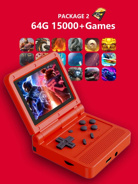 V90 Handheld Game Console | Gba Emulator Games | V90 Flip Game Console ...