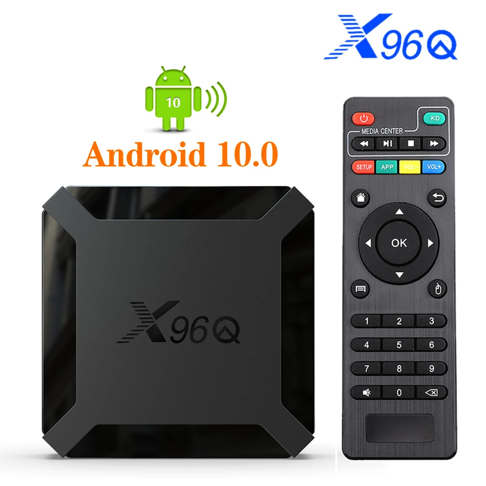X96Q Smart TV Box Android 10.0 Allwinner H313 Quad Core 2.4G Wifi 4K ...