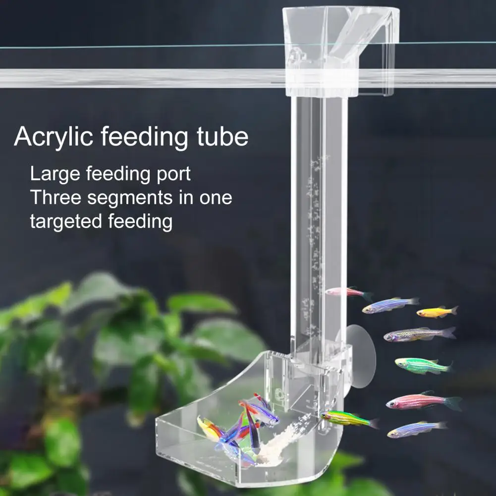 Fish-Tank-Feeding-Tube-Transparent-Acrylic-Hook-Suction-Cup-Fish-Tank ...