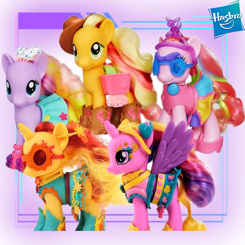 Hasbro figuras de acción de My Little Pony, modelos Kawaii de Apple Jack y Pinkie Pie ...