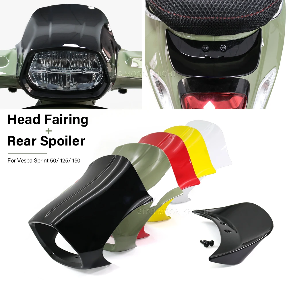 Front-Lamp-Ring-Headlight-Visor-Cover-For-Vespa-Sprint-50-125-150 ...