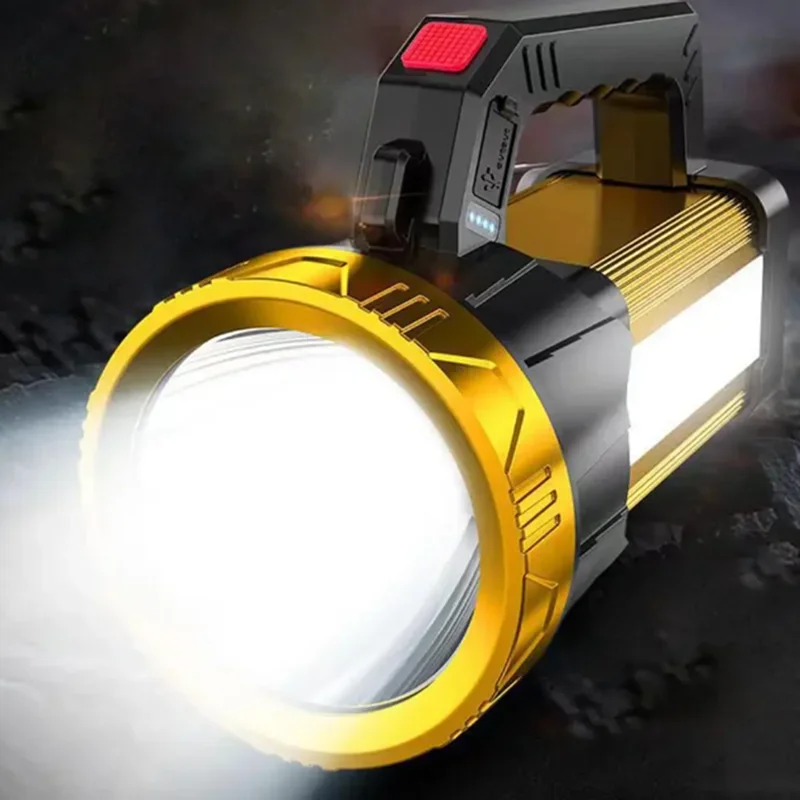 Reflector-recargable-impermeable-para-exteriores-linterna-de-mano ...