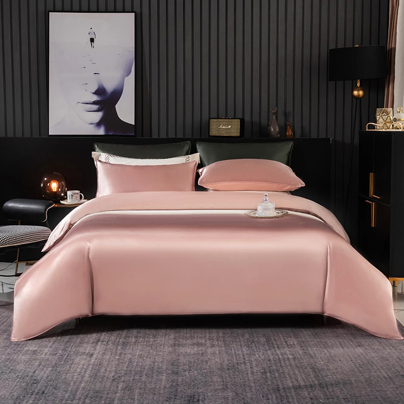 New Silk Duvet Cover Solid Color Mulberry Silk Quilt Cover Multi-Size ...