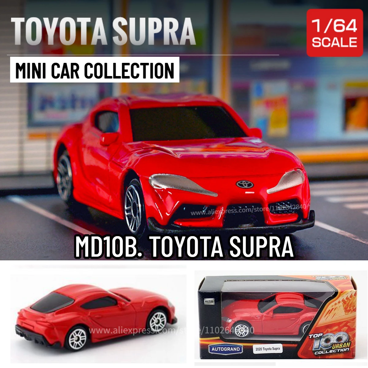 Scale-1-64-Mini-Car-Model-TOYOTA-SUPRA-Red-Replica-Miniature-Art ...