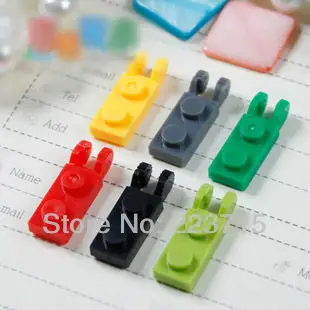 44302 50pcs*Plate 1X2 W/Fork/Vertical/End* DIY enlighten block bricks ...