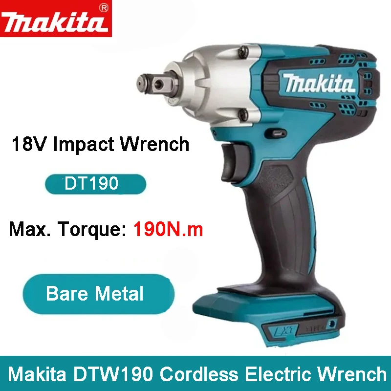 Makita Original 18v Impact Wrench Dtw190 Cordless Electric Wrench Drill ...
