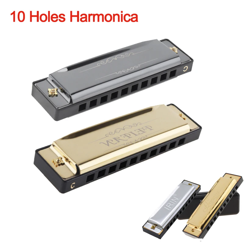 Professional-10-Hole-20-Tone-Blues-Harmonica-Stainless-Steel-Mouth ...