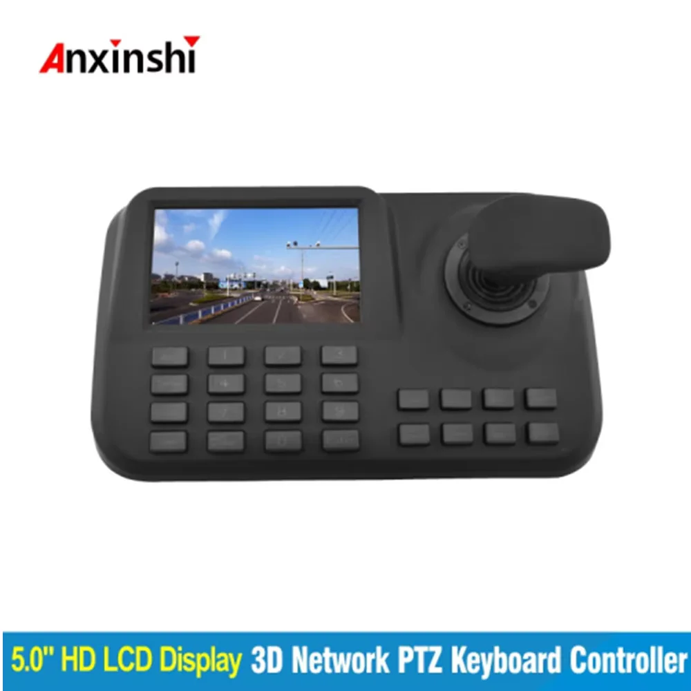 Anxinshi 5 inch LCD Color Display PTZ IP Camera Controller ONVIF ...