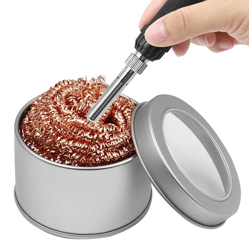 Cleaning Ball Desoldering Soldering Iron Mesh Filter Cleaning Nozzle ...