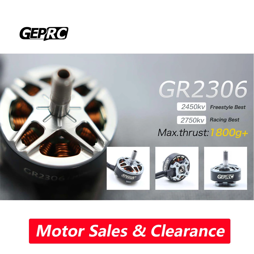 GEPRC Motor para cuadricóptero de carreras, piezas de accesorios para ...
