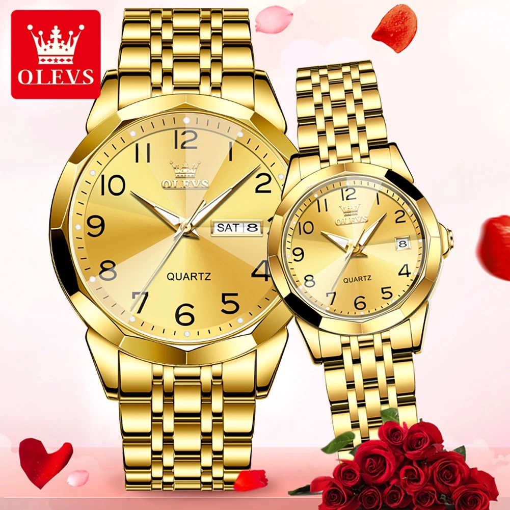 OLEVS-9970-Original-Quartz-Watch-For-Men-Women-Number-Dial-Luxury ...
