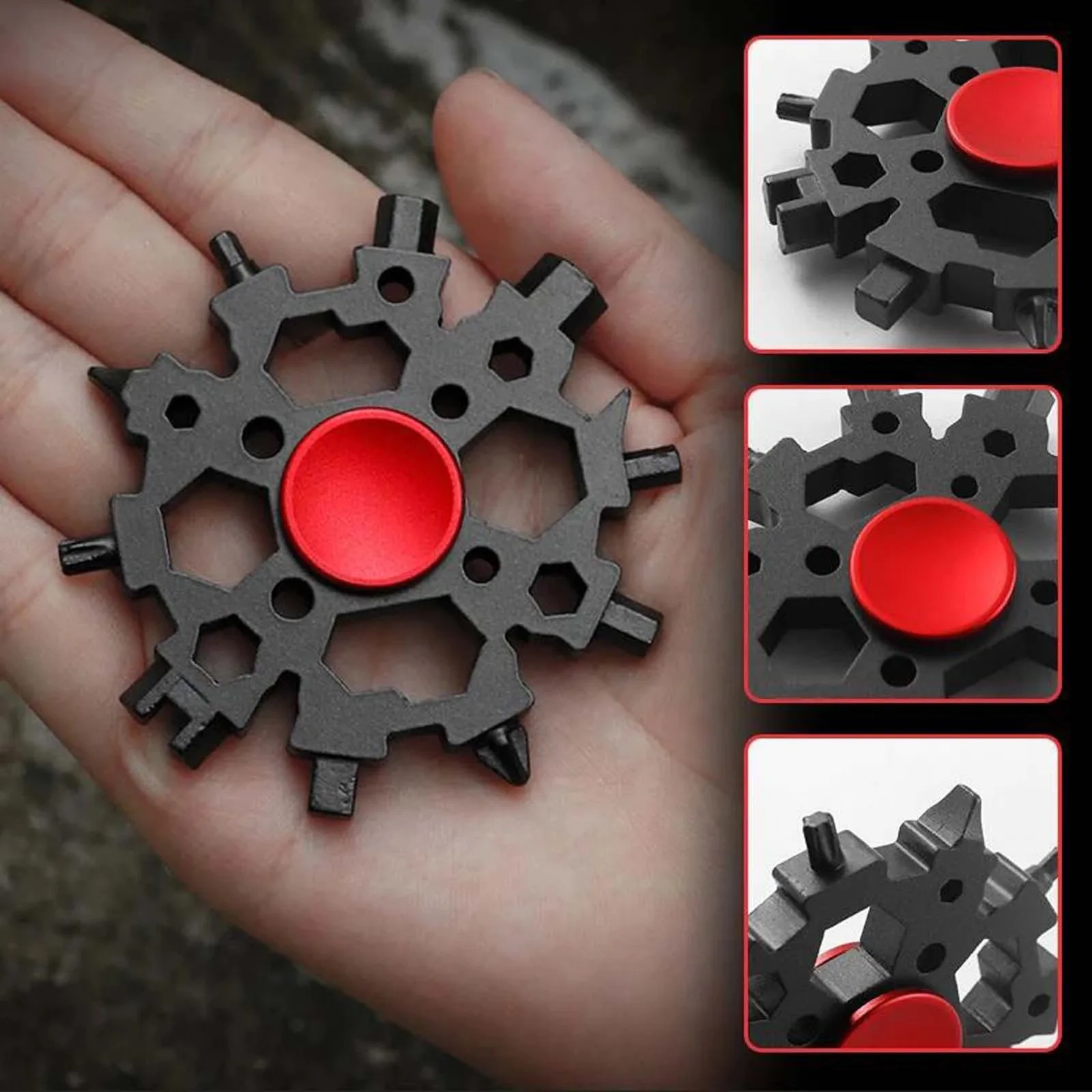 Multi-Tool-Portable-Snowflake-Wrench-Tools-Fidget-Spinner-Outdoor-Mini ...