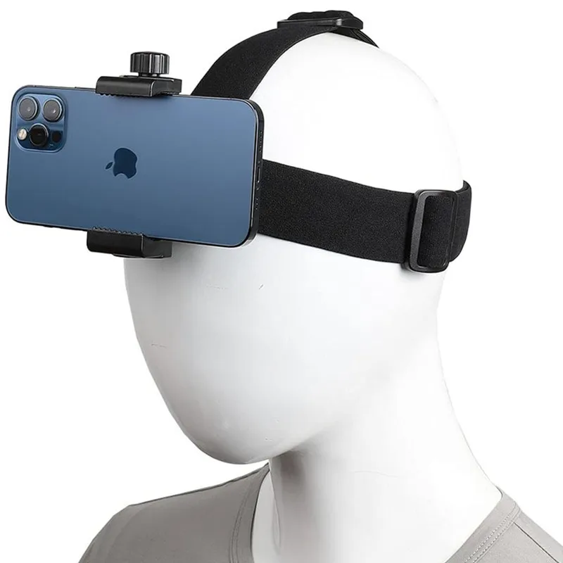 Hands Free Adjustable Mobile Phone Head Strap Clip Holder Universal ...