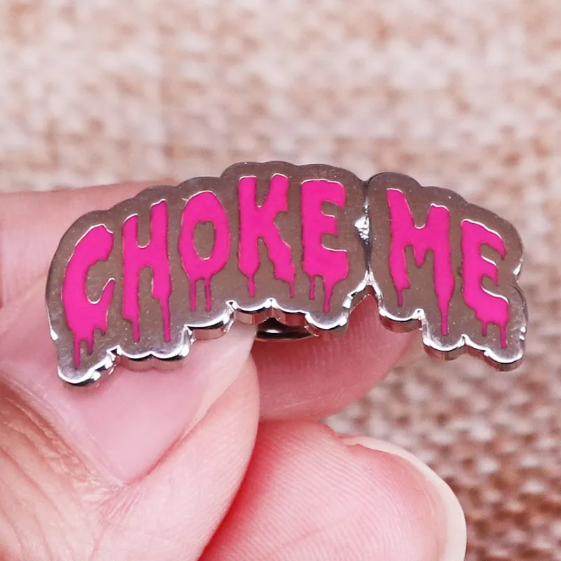 Enamel Humor Brooch Accessories | Enamel Pin Funny | Choke Pin - Enamel ...