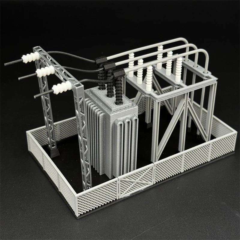 1/87 HO Scale Transformer Station Diorama Fine Plastic Model Assembly ...