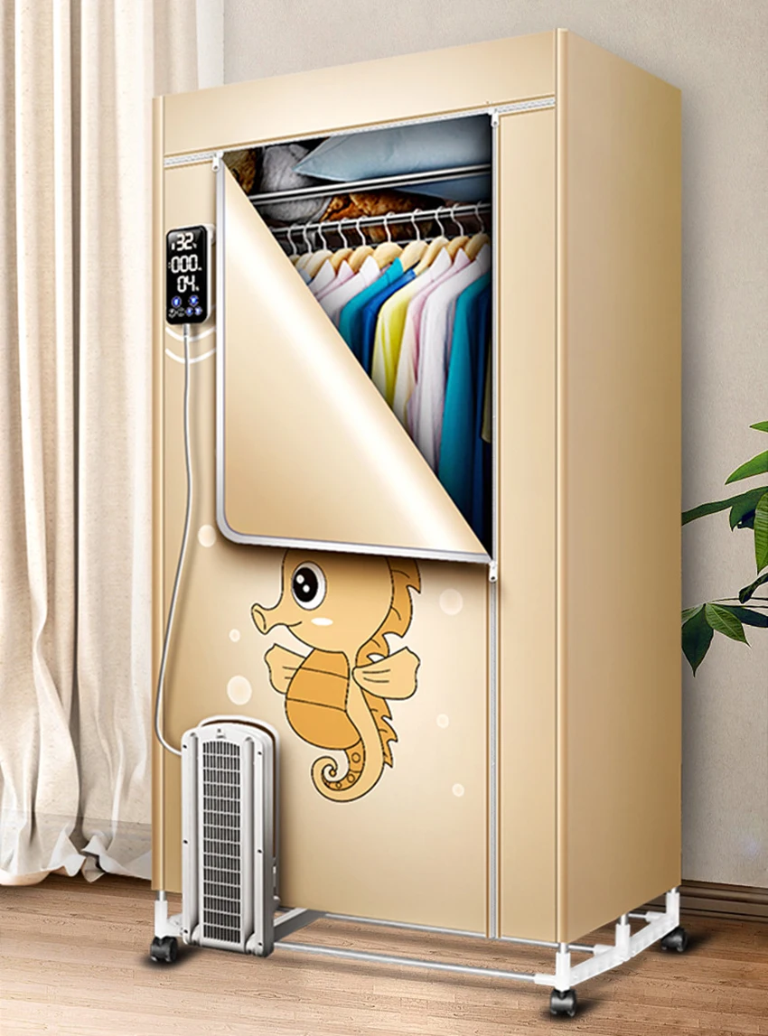 2000W Foldable Clothes Dryer with Digital Display 3 Layers Electric ...