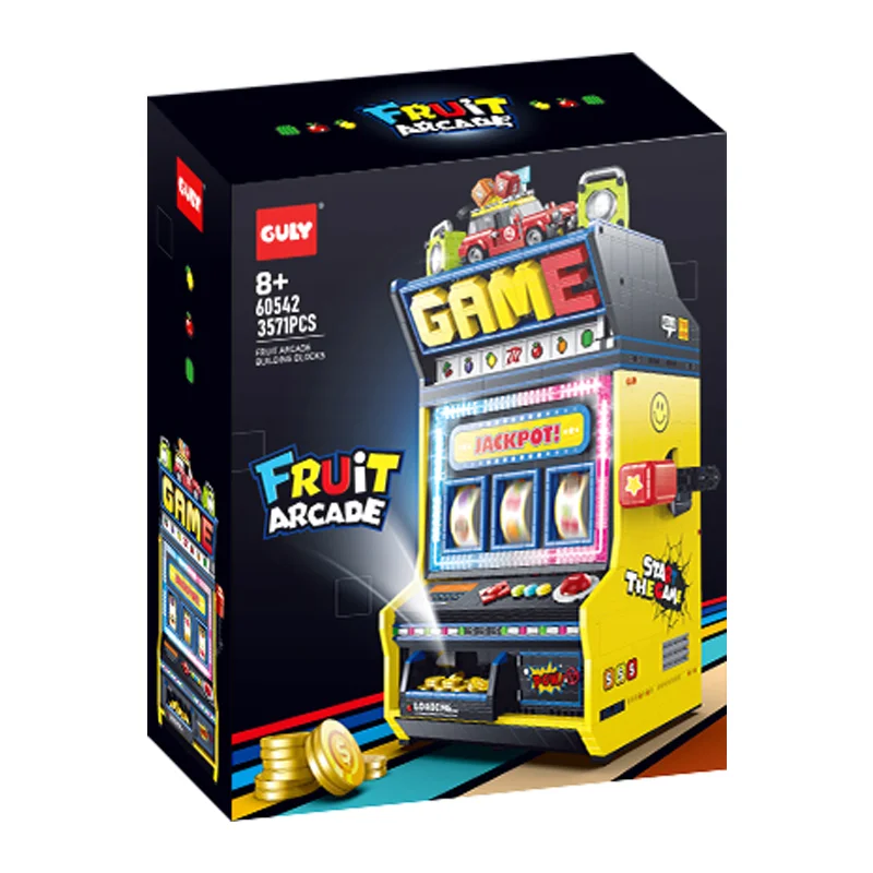 IN STOCK 60542 MOC Technical Arcade Fruit Game Machine Building Blocks ...