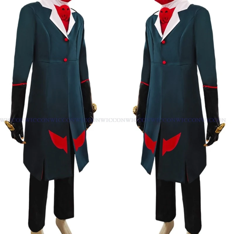 Anime Cosplay Party Uniform Suit With Tail Blitzo Helluva Blitzo Boss ...