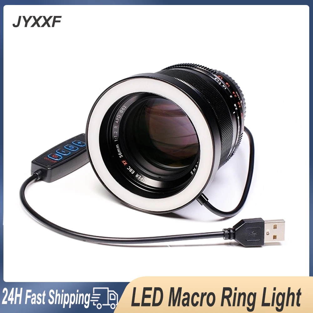 7W-LED-Macro-Ring-Light-2700-12000k-Bi-color-for-Canon-Nikon-DSLR ...