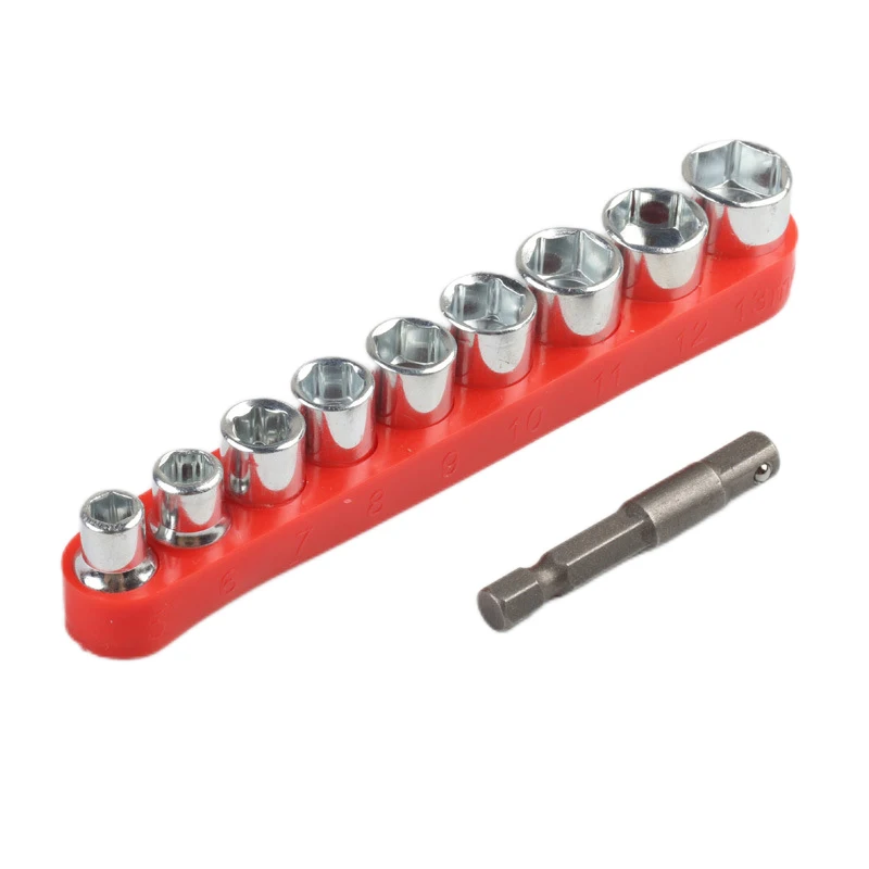 1/4 Inch Hexagon Head Wrench Sleeve High Hardness Carbon Steel Drill ...