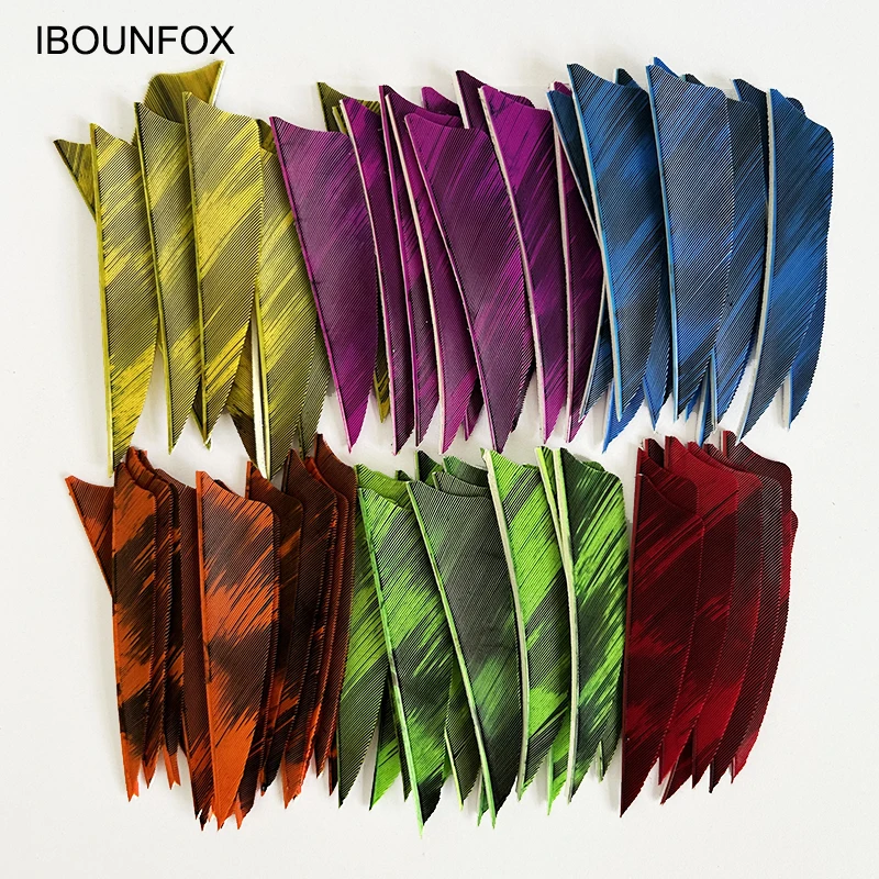 50Pcs-3-Inch-Arrow-Feathers-Fletching-Shield-Cut-Right-Wing-Ink ...