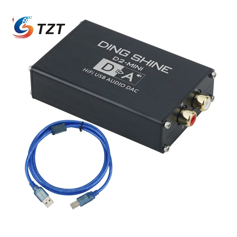 TZT 딩 샤인 D2 MINI HIFI USB DAC 디코더 USB 사운드 카드 ES9018K2M 액티브 스피커 앰프 ...
