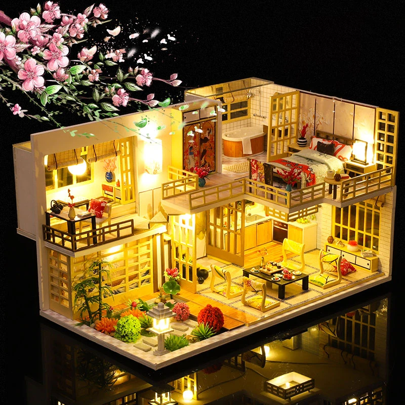DIY-Wooden-Casa-Doll-House-Japanese-Room-Miniature-Building-Kit ...