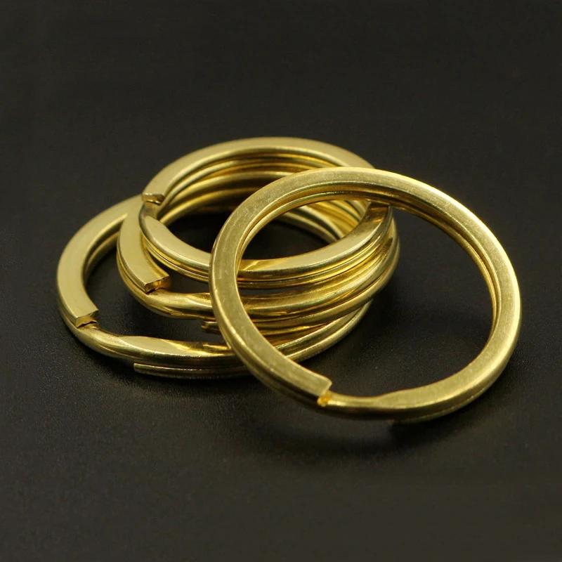 5pcs-Solid-Brass-Split-Rings-Double-Loop-Keyring-15-38mm-bag-hook ...