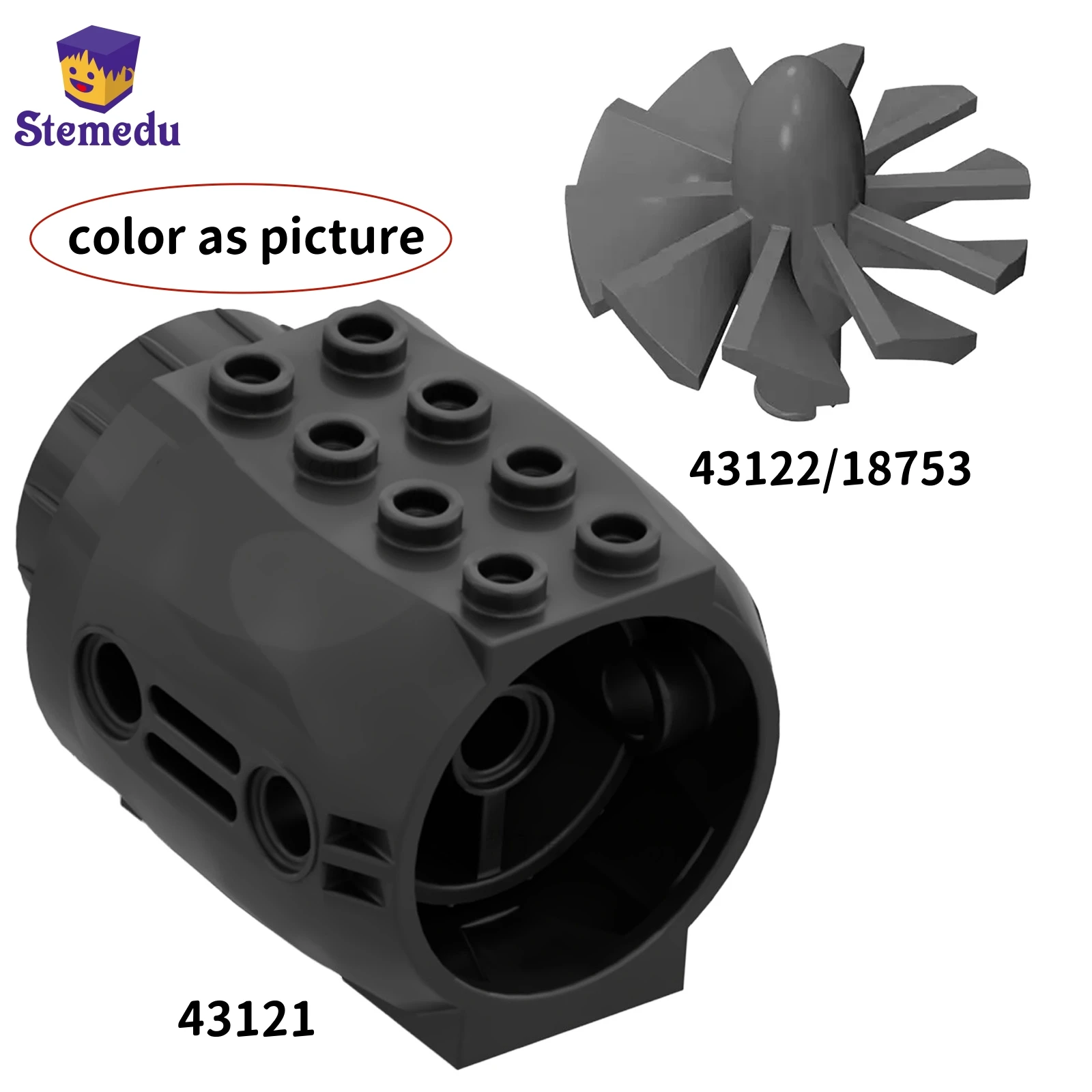 MOC Aircraft Engine 43121 Technical Parts Compatible with Legoeds ...