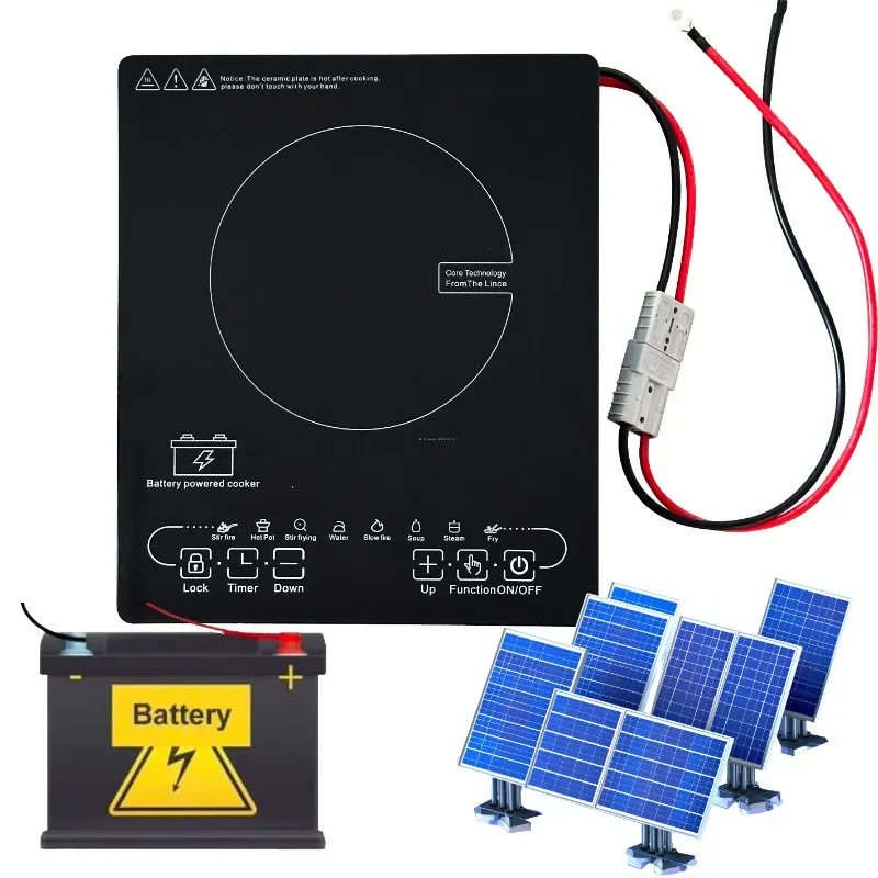 DC Induction Cooktop 24V/48V – Solar & Battery Compatible, Drop-In ...