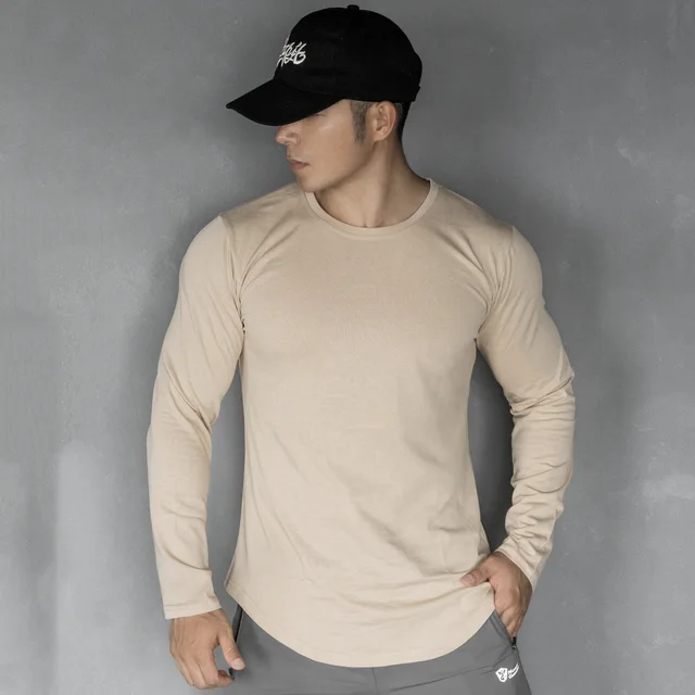 Long Sleeve Men's Workout Performance T Shirt - Men's Fitness Apparel, Men's Sports & Fitness T ...