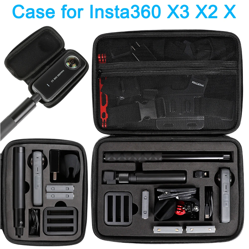 Storage Case For Insta360 One X X2 Carrying Bag Insta 360 Panoramic ...