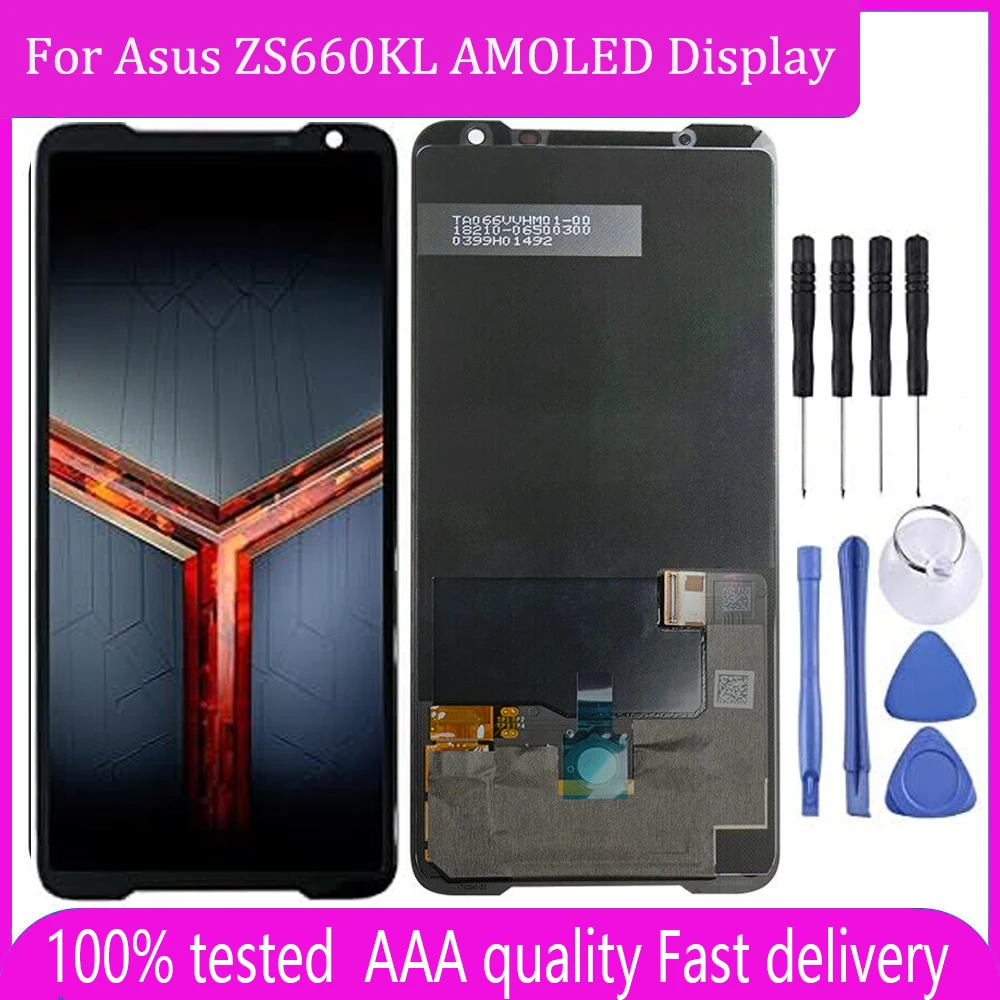6.59'' Super AMOLED LCD Replacement for Asus ROG Phone II ZS660KL Touch ...