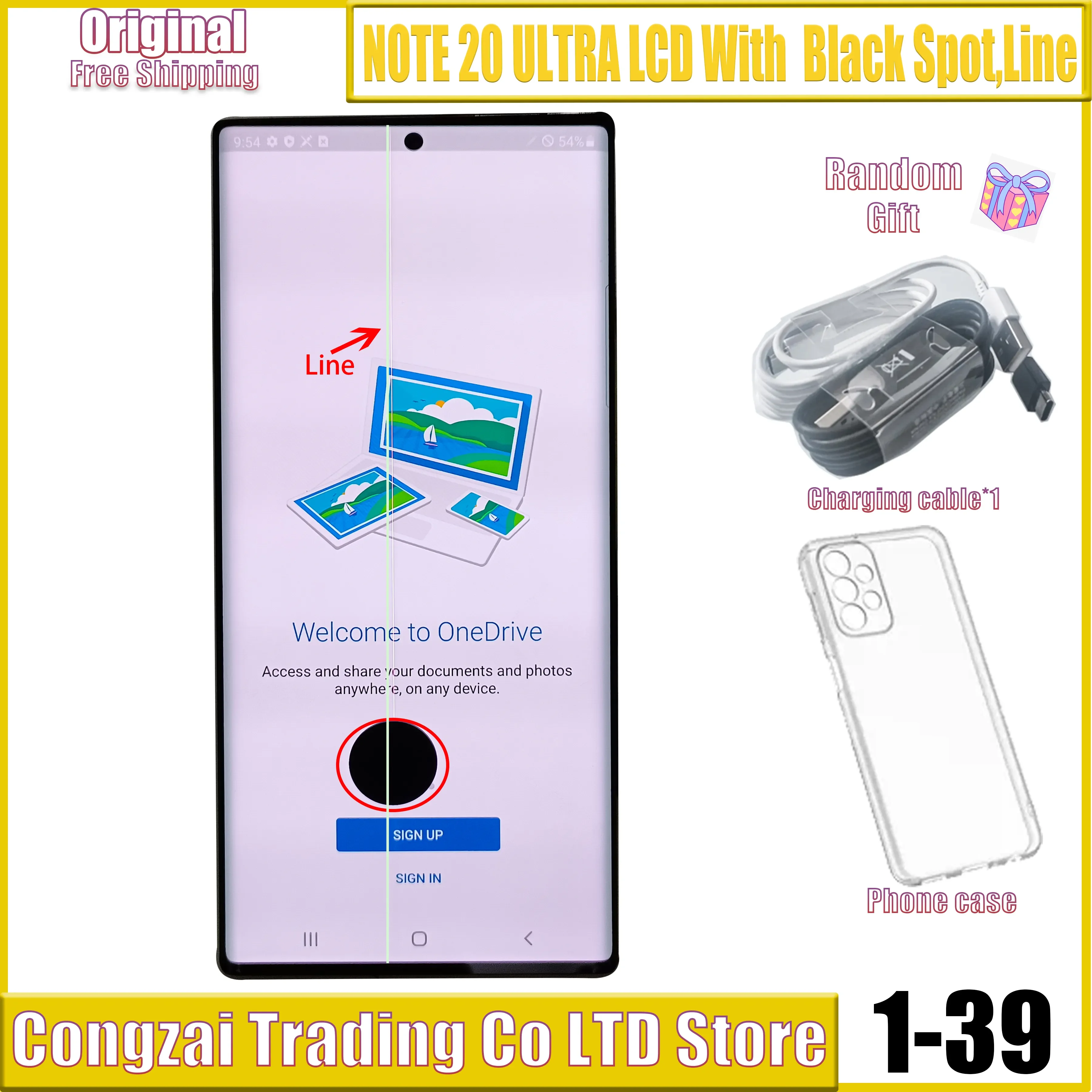 Pantalla-LCD-para-Samsung-Galaxy-Note-20-Ultra-5G-Note20U-N985F-N986b-defecto-de-digitalizador ...