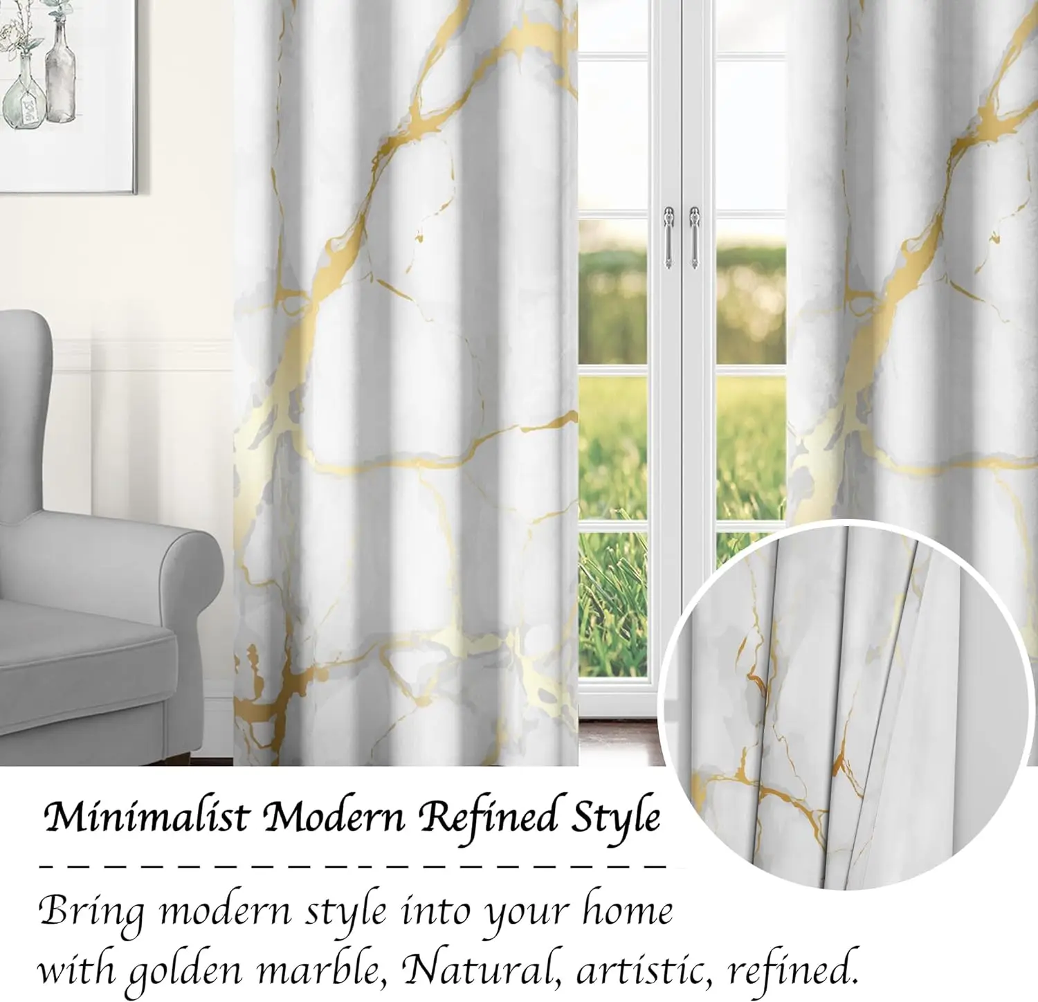 Contemporary White Window Curtains Design Ideas