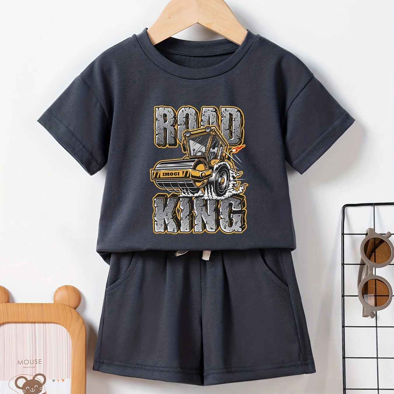 Toddler-Kids-Cartoon-Print-T-shirt-Shorts-2-pcs-Set-Summer-New-Casual ...
