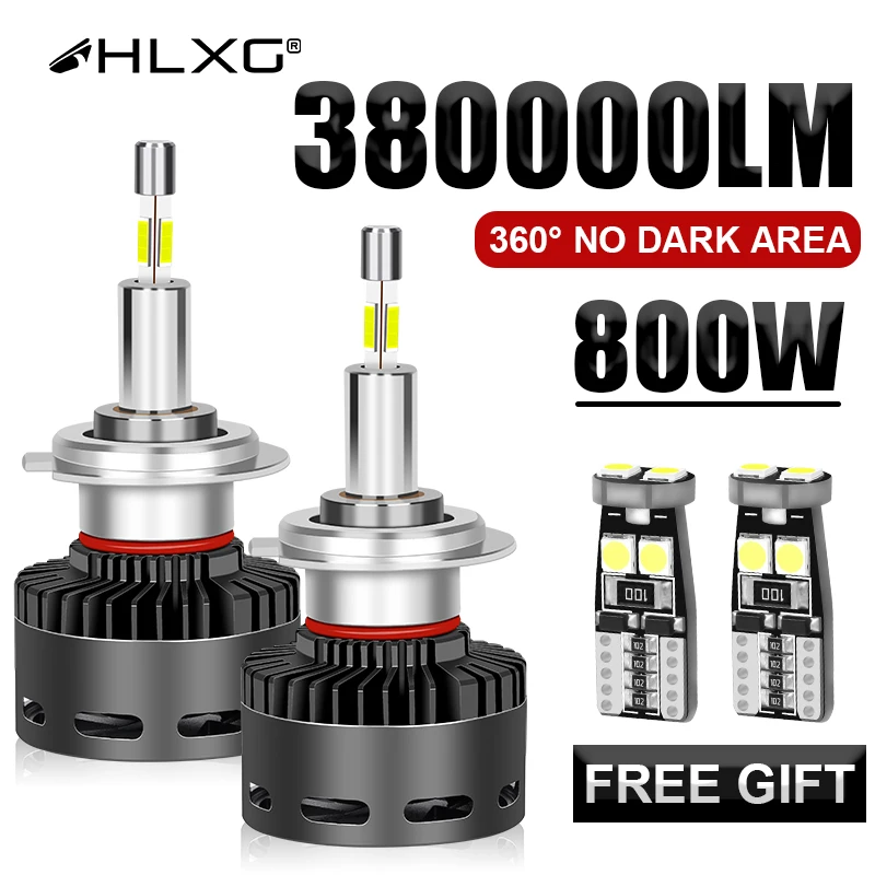 HLXG-3D-360-H7-Led-Canbus-Car-Headlights-Bulbs-For-Projector-Lenses-H11 ...