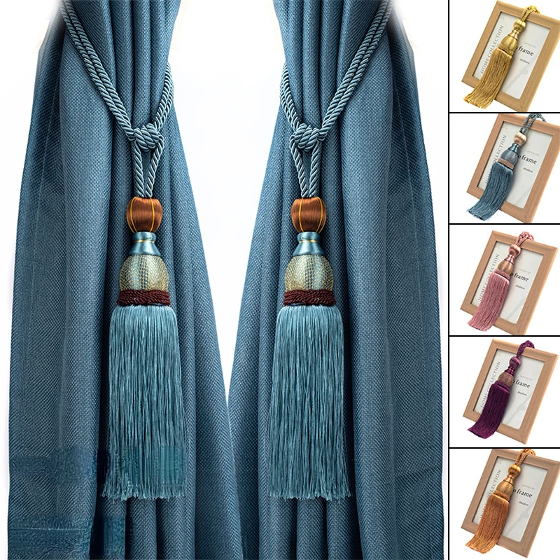 2pcs Curtain Hanging Ball Strap Binding Rope Curtain Decoration Pendant ...
