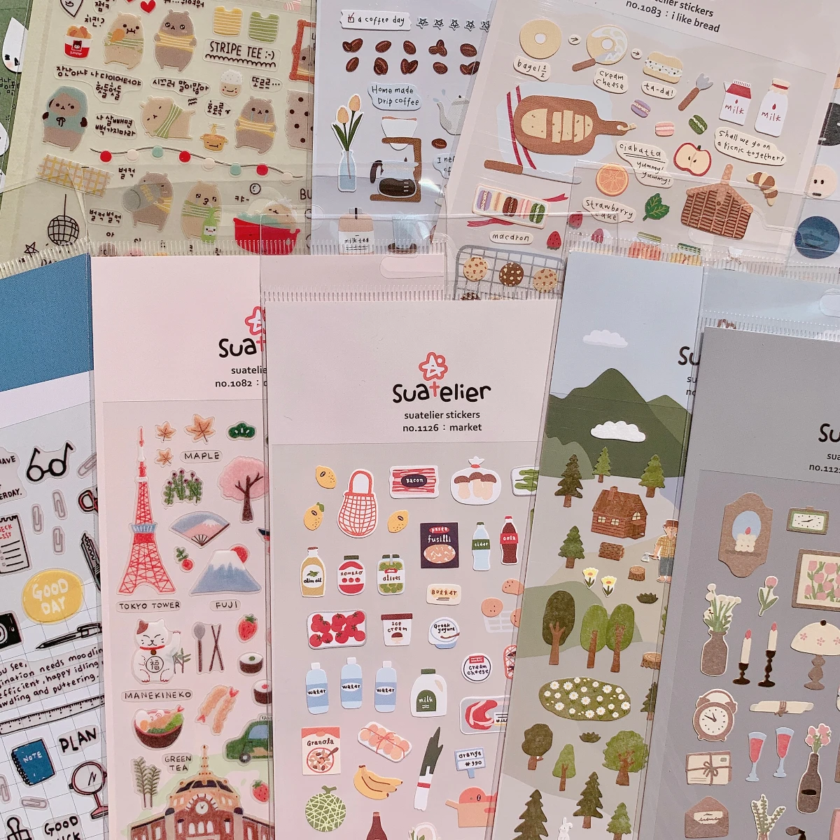 Korean-Import-Original-Suatelier-Collection-Kawaii-Daily-Stickers ...