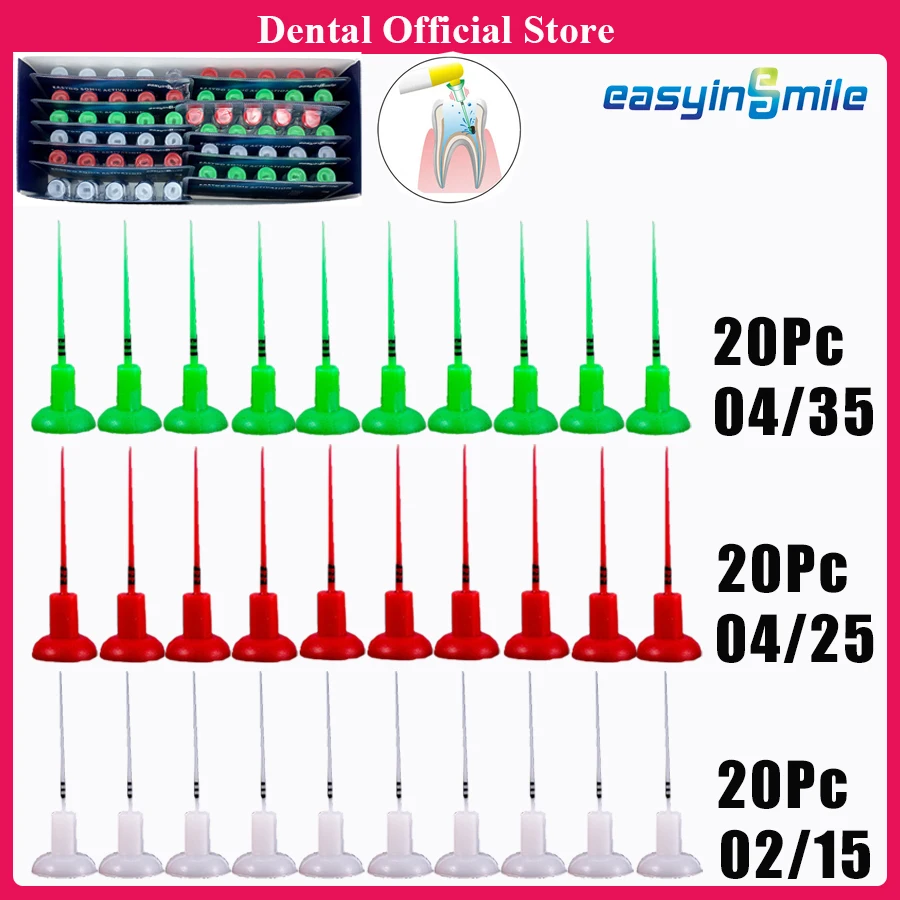 60Pc Easyinsmile Dental Endo Sonic Activator Tip Eddy Sonic Irrigator ...