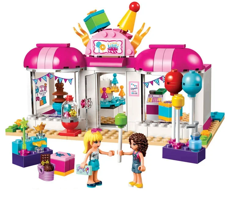 [New] 181Pcs/set DIY Girl birthday party Building blocks toy Family ...