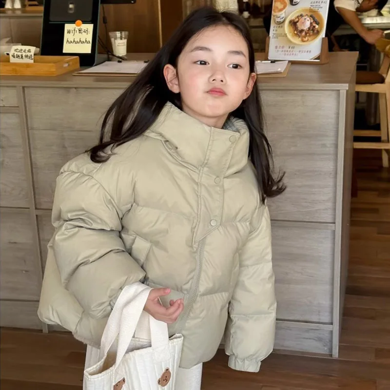 2024-New-Winter-Kids-Girls-Down-Jackets-Warm-Thick-Solid-High-Neck ...