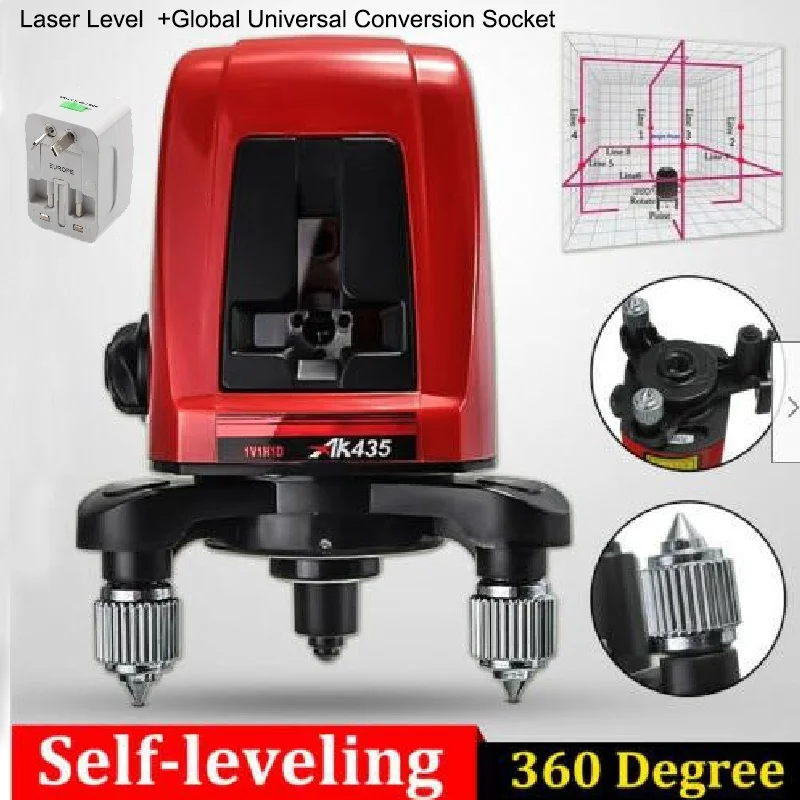Dreamburgh-Laser-Level-Portable-360-Degree-Self-leveling-Cross-Laser ...