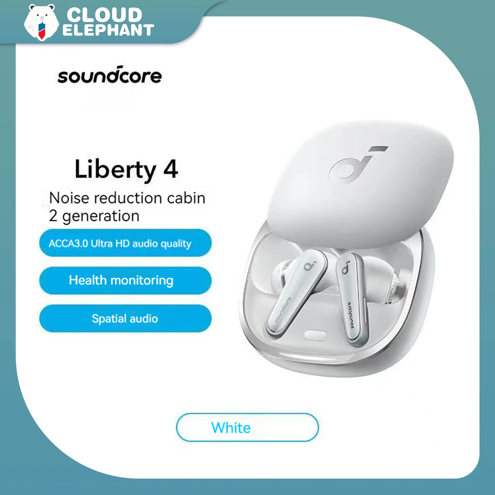 Original Liberty 4 Soundcore Tws Wireless Earbuds Bluetooth 5.3 With ...