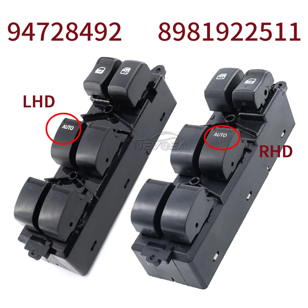 94728492 For Isuzu D-Max Dmax Pickup 2012-2019 Power Window Control ...