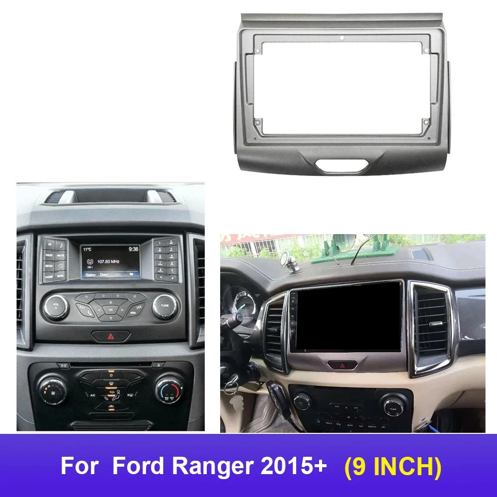 Car-Audio-9-Big-Screen-Fascia-Frame-Adapter-For-Ford-Ranger-2015-2DIN ...